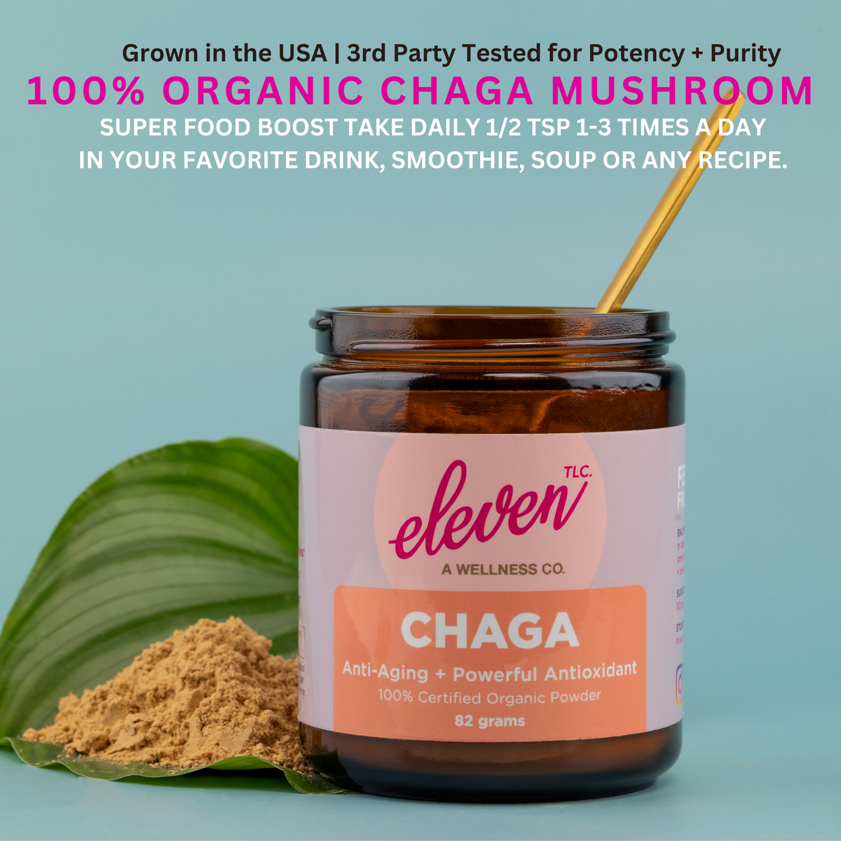Organic Chaga Mushroom Powder | Eleven TLC